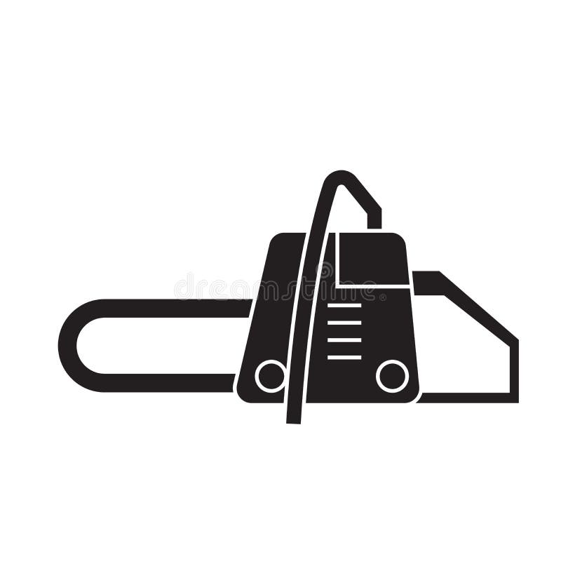 Chainsaw Vector Line Icon, Linear Concept, Outline Sign, Symbol Stock ...