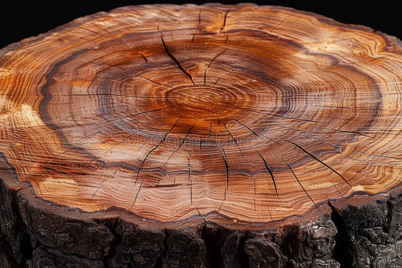 Chainsaw Cut Wood Circle with Textured Grain Pattern, a Rustic Marvel ...