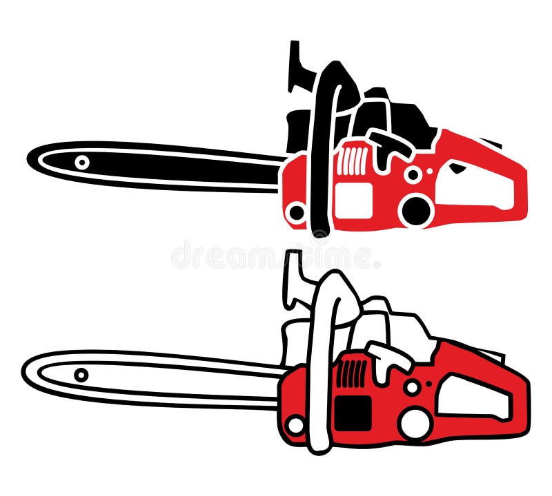 Chainsaw Vector stock vector. Illustration of vector - 47355667