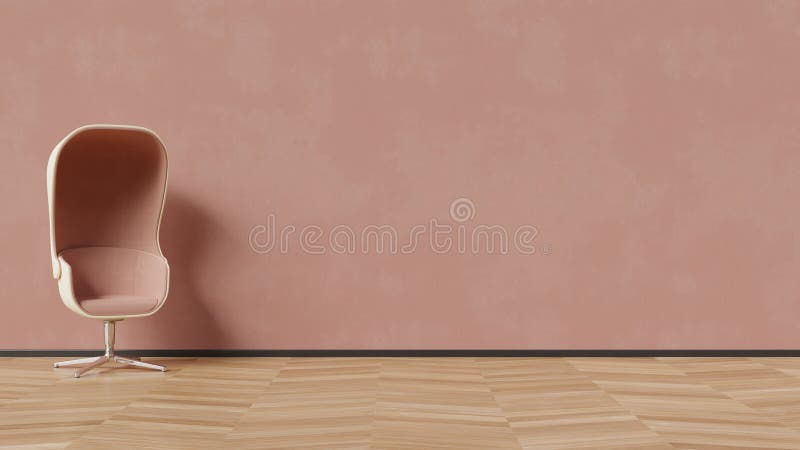Background Chair, Table, Plant for Presentation. 3D Rendering Stock ...