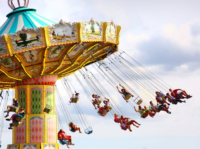 Chair carousel editorial stock photo. Image of enjoyment - 43392888