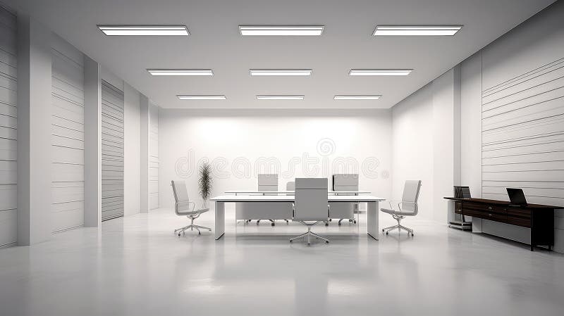 Chair Empty Office Background Stock Illustration - Illustration of ...