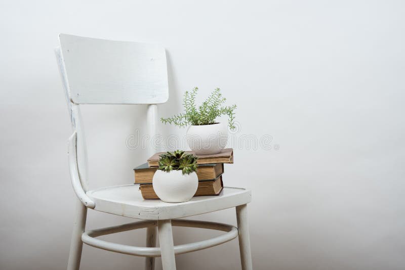 Chair and Empty Wall Background, Interior Art Poster Mock Up Stock ...