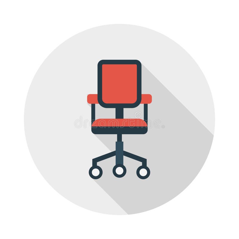 Chair flat vector icon stock vector. Illustration of furniture - 157447558
