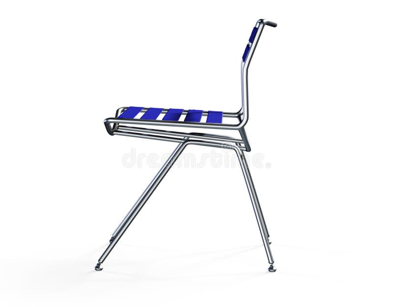 Chair Front View Furniture 3D Rendering Stock Illustration ...