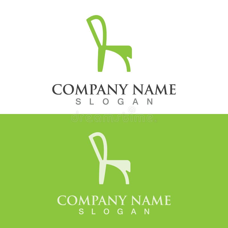 Chair Furniture Logo Image Creative Design Modern Vector Template Stock ...