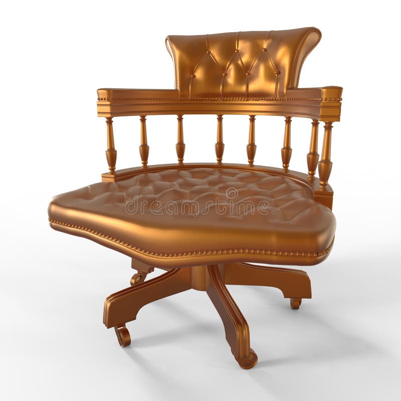 Chair Gold Metallic Colors stock illustration. Illustration of gold ...