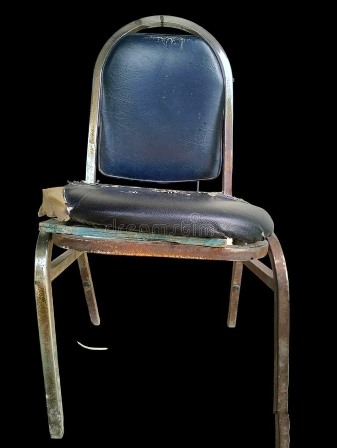 The Chair Has a Torn Cushion. Stock Image - Image of floor, damage ...