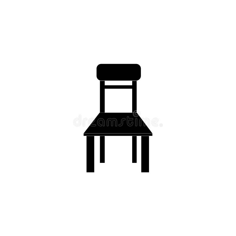 Chair icon logo vector stock illustration. Illustration of kitchen ...