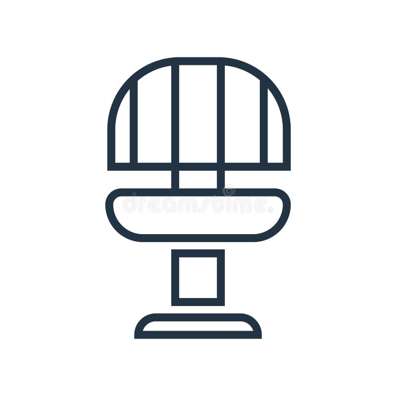 Chair Icon Vector Isolated on White Background, Chair Sign Stock Vector ...