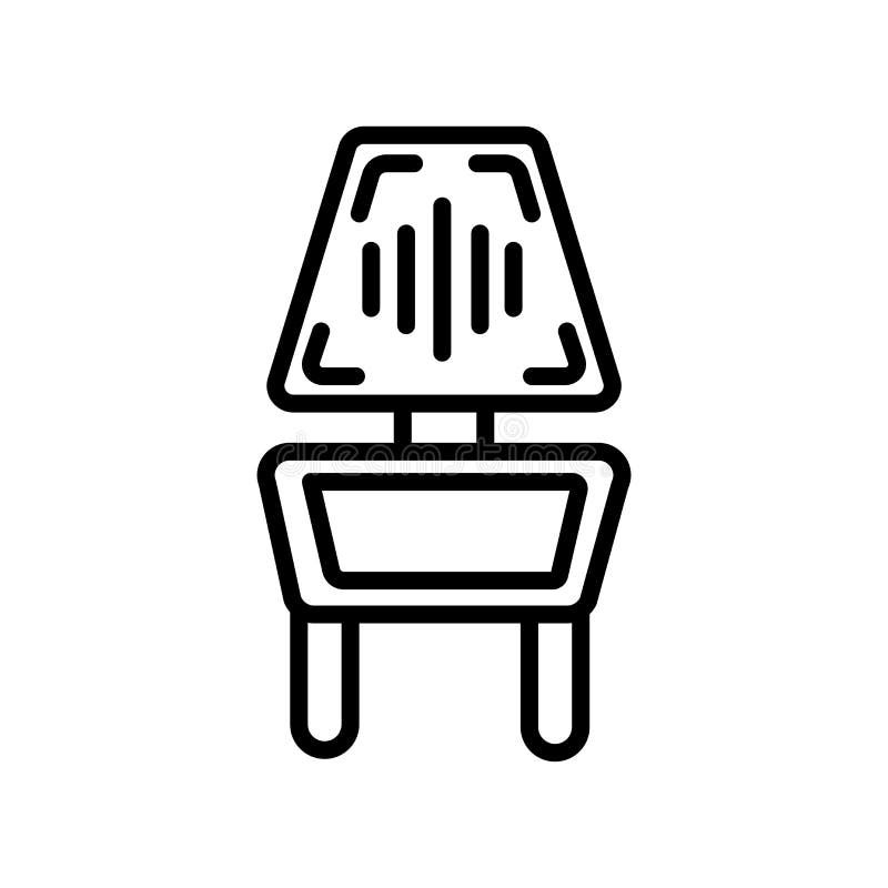 Chair Top View Icon Isolated on White Background Stock Vector ...