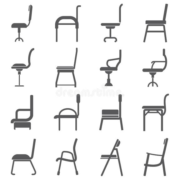 Sitting Chair Icons Stock Illustrations – 2,567 Sitting Chair Icons ...
