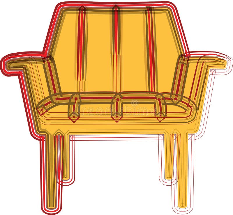 Chair illustration stock vector. Illustration of furniture - 16312242