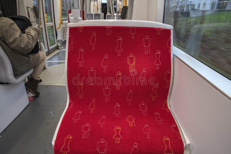 Chair Inside Tram 25 at Amstelveen the Netherlands 16-1-2023 Editorial ...