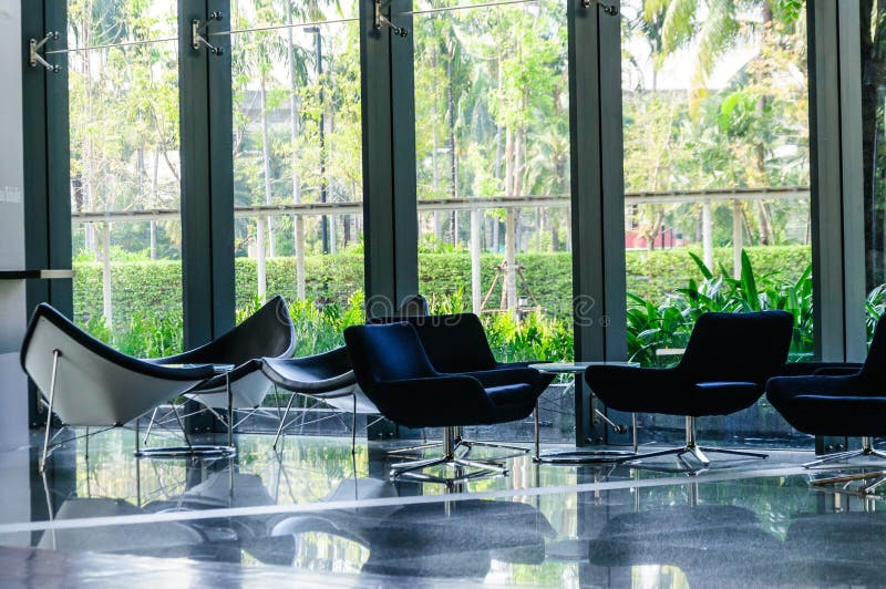 Chair Interior and Reflection Stock Photo - Image of closeup, court ...