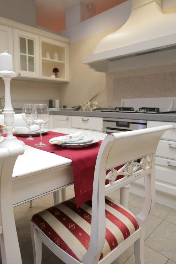 Chair in the Kitchen of Classical Style Stock Photo - Image of dutch ...