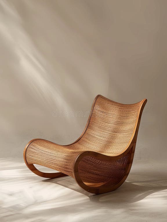 Chair Made of Bamboo, Clean and Smooth Lines Stock Image - Image of ...