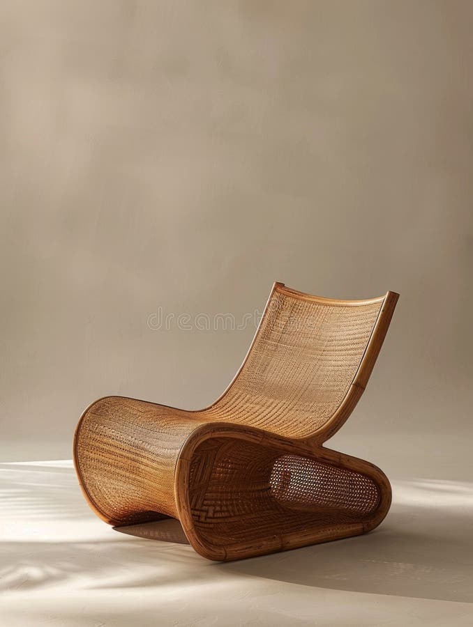 Chair Made Bamboo Clean Smooth Lines Stock Photos - Free & Royalty-Free ...