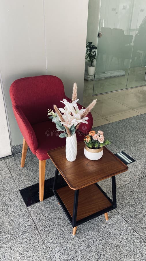 Chair and Mini Table for the Guess Room Stock Image - Image of ...