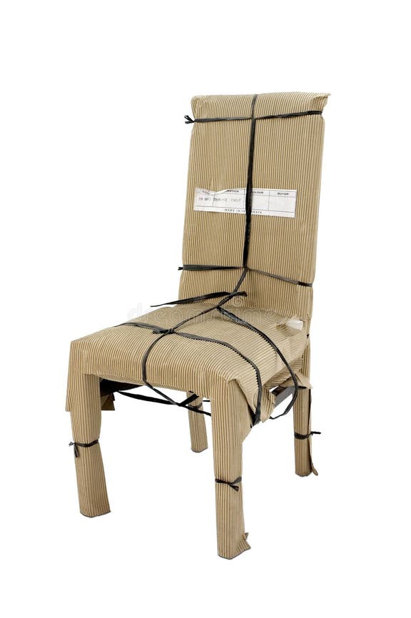 Chair parcel stock image. Image of brown, postage, protected - 5174775