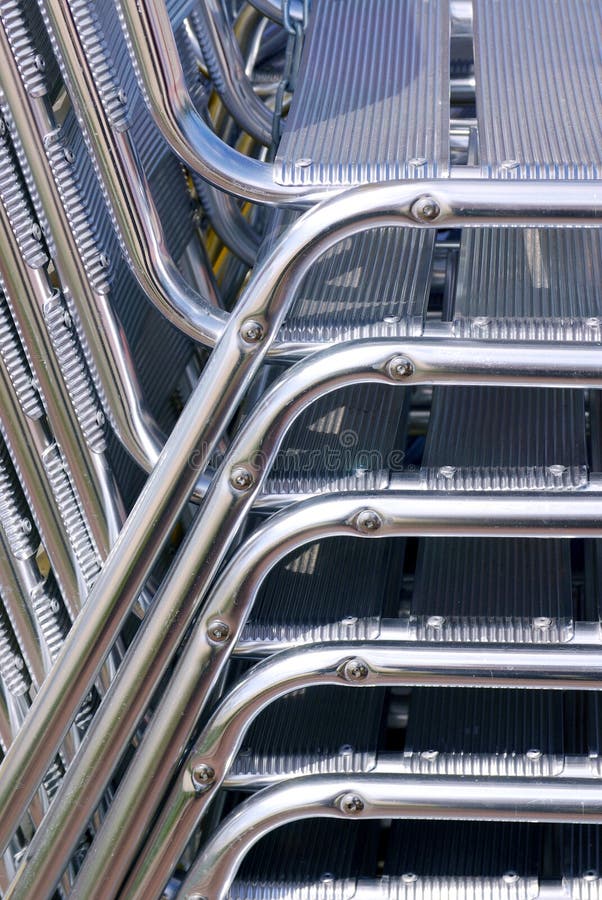 Chair Pile stock image. Image of close, detail, metal - 16612131