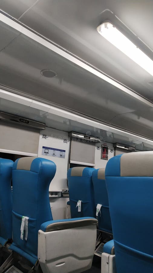 Chair Railway Train Station Blue Chair Stock Photo - Image of transport ...