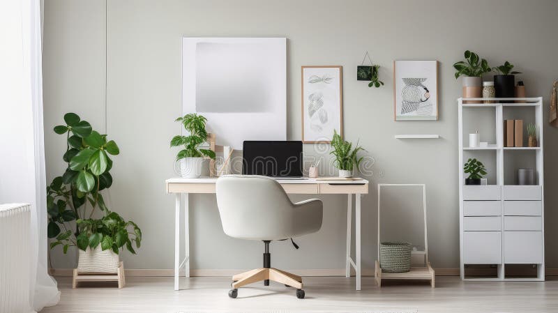 Chair remote home office stock illustration. Illustration of office ...