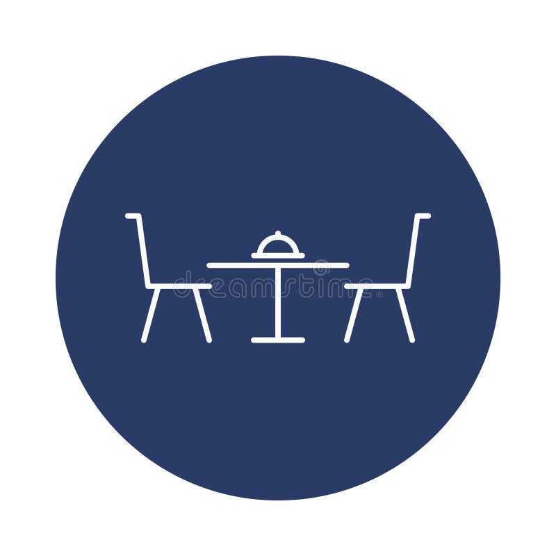 Chair, Restaurant, Table, Restaurant Dining Table Icon Stock Vector ...