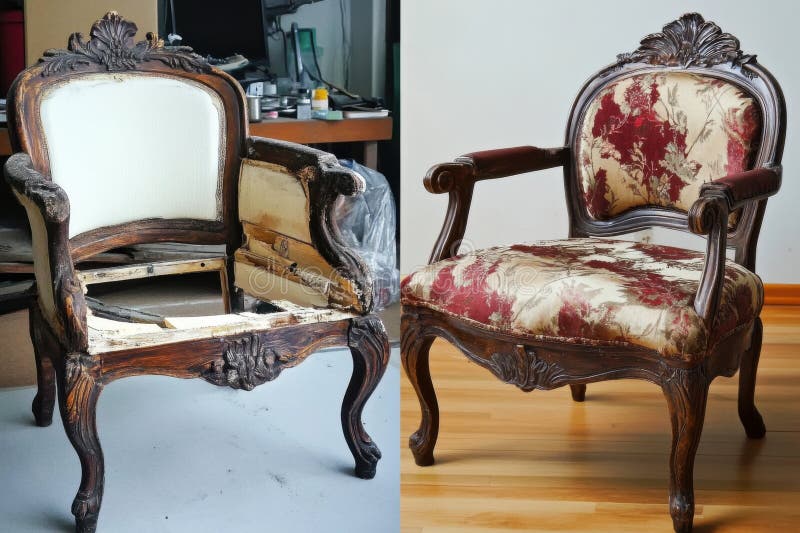 Furniture Transformation Showcases Broken Chair Restoration and Stylish ...