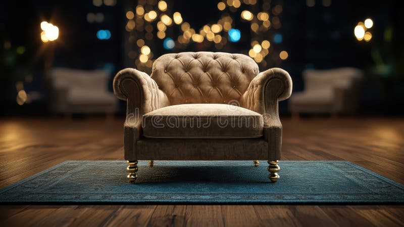 Chair Rests Rug Cozy Room Setting Stock Photos - Free & Royalty-Free ...