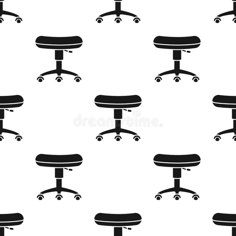 Chair Rolling Icon Black. Single Tattoo Icon from the Big Studio Black ...