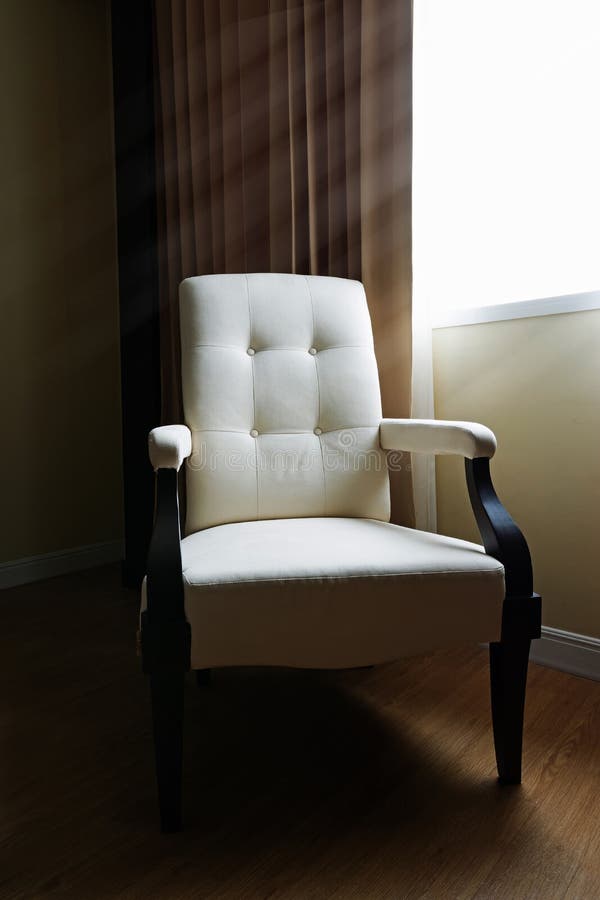 Chair in the Room with Light Stock Photo - Image of chair, forgotten ...