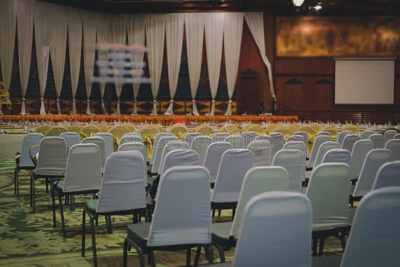 Chair in Seminar Conference Room Stock Image - Image of modern ...