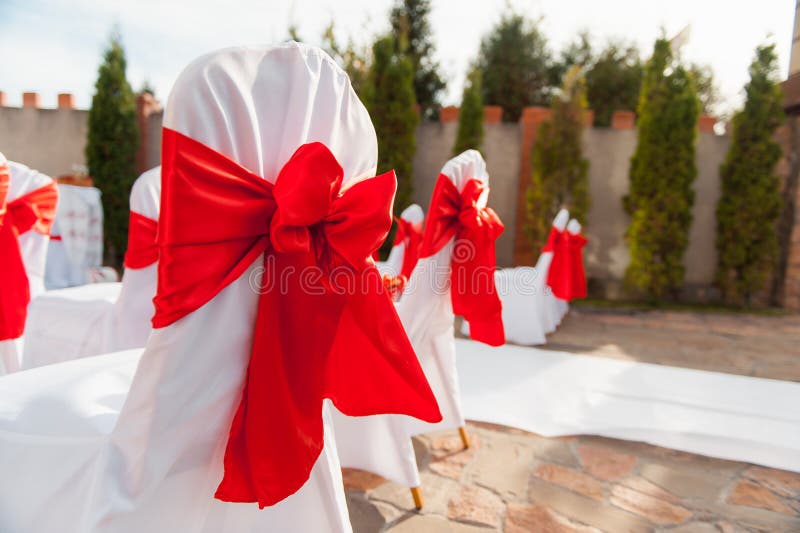Chair Set for Wedding, Another Catered Event or Visiting Ceremony Stock ...