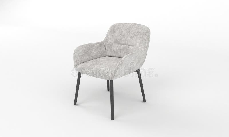 Office Chair3D Rendered Realistic Furniture Side View Stock ...