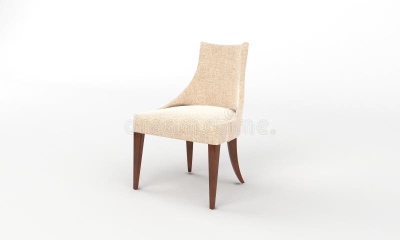 Office Chair3D Rendered Realistic Furniture Side View Stock ...