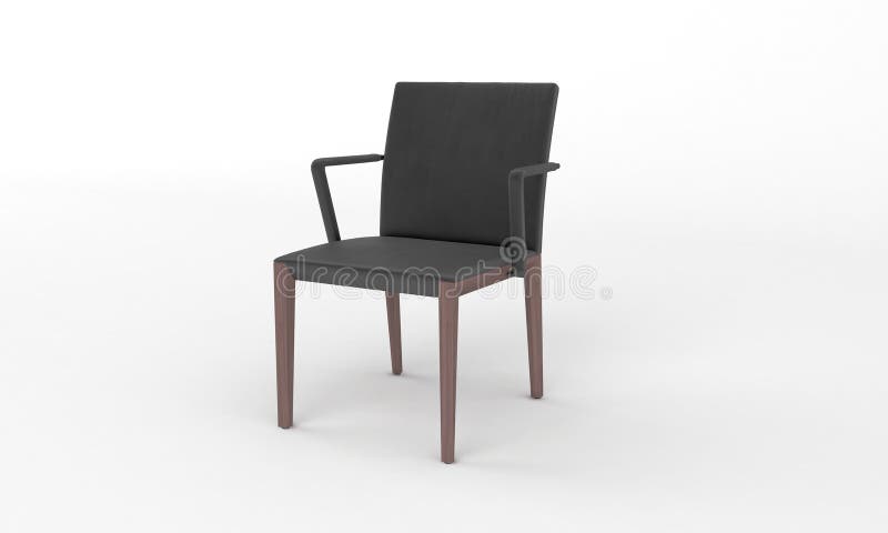 Office Chair3D Rendered Realistic Furniture Side View Stock ...