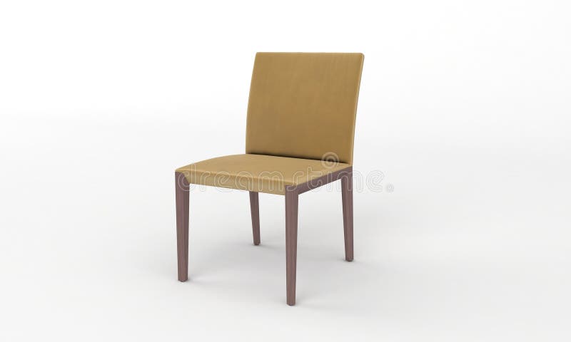 Office Chair3D Rendered Realistic Furniture Side View Stock ...