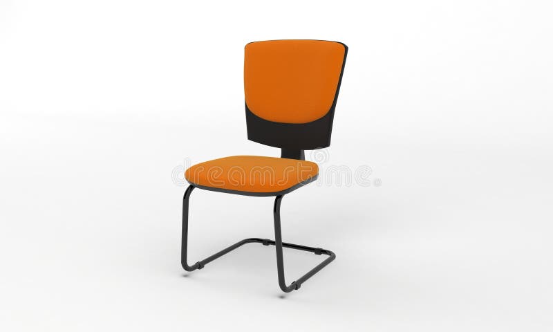 Office Chair3D Rendered Realistic Furniture Side View Stock ...