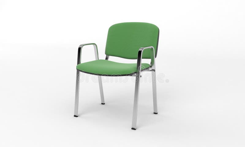 Office Chair3D Rendered Realistic Furniture Side View Stock ...