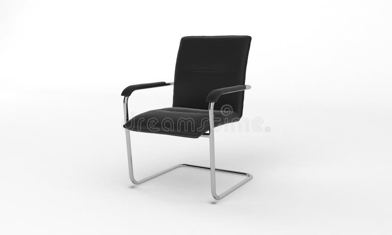 Office Chair3D Rendered Realistic Furniture Side View Stock ...