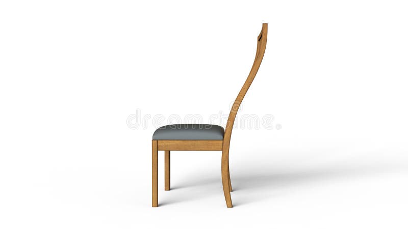 Chair - Side View stock illustration. Illustration of armchair - 59006279