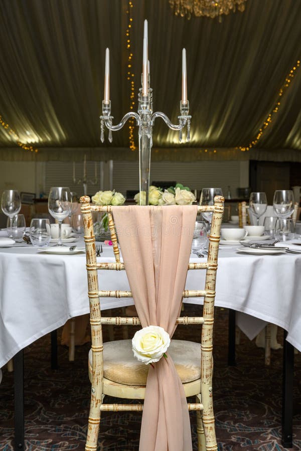 Chair and Table at a Wedding Reception Stock Photo - Image of modern ...