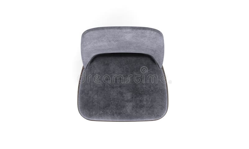 Chair 3D Rendered Realistic Furniture Top View Stock Illustration ...