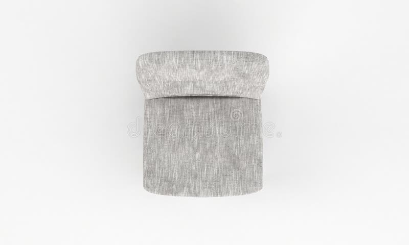 Office Chair 3D Rendered Realistic Furniture Top View Stock ...