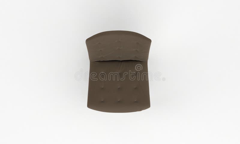 Office Chair 3D Rendered Realistic Furniture Top View Stock ...