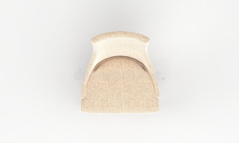 Office Chair 3D Rendered Realistic Furniture Top View Stock ...