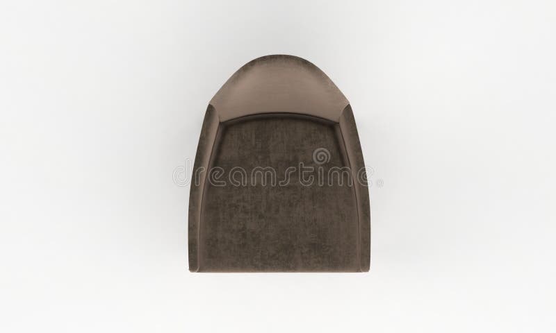 Office Chair 3D Rendered Realistic Furniture Top View Stock ...