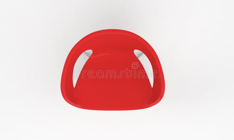 Office Chair 3D Rendered Realistic Furniture Top View Stock ...