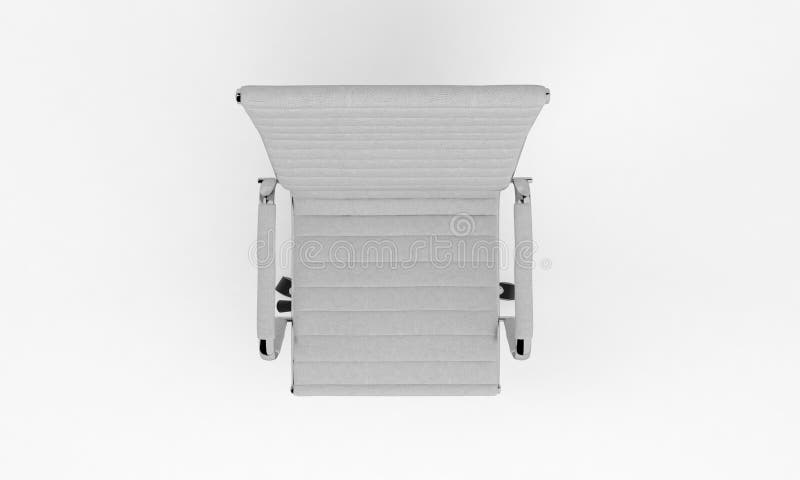 Office Chair 3D Rendered Realistic Furniture Top View Stock ...